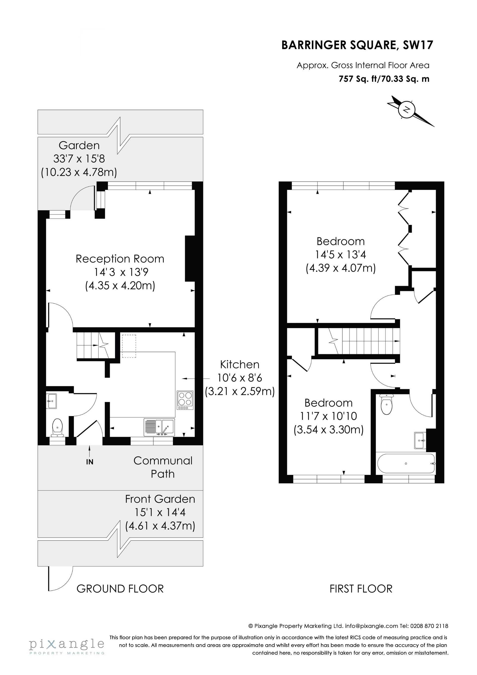 2 bedroom property for sale in Barringer Square, London, SW17 (Ref ...