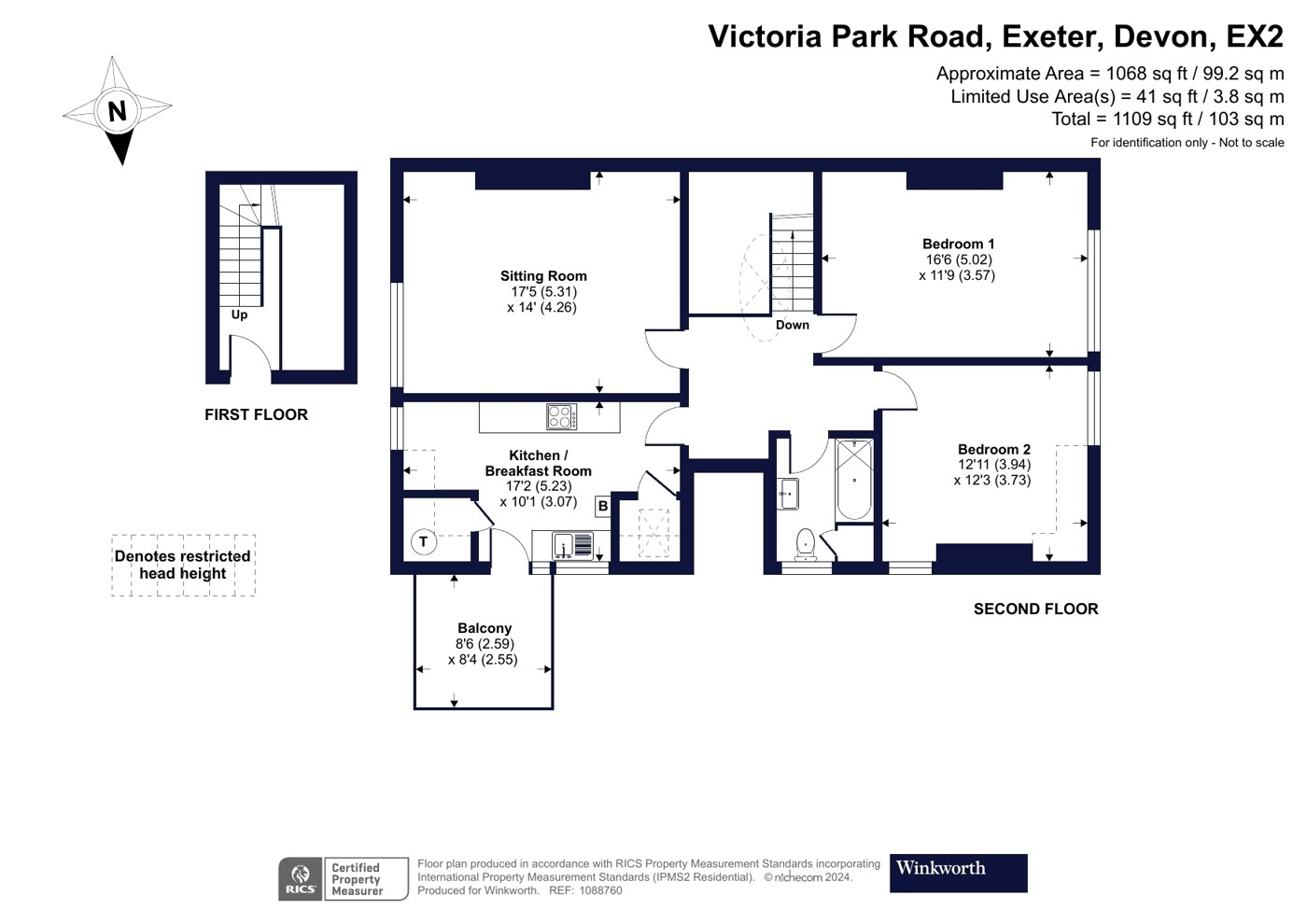 2 bedroom property for sale in Victoria Park Road, Exeter, Devon, EX2 ...