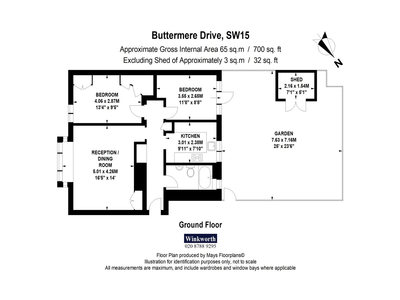 2 bedroom property for sale in Buttermere Drive, London, SW15 (Ref ...