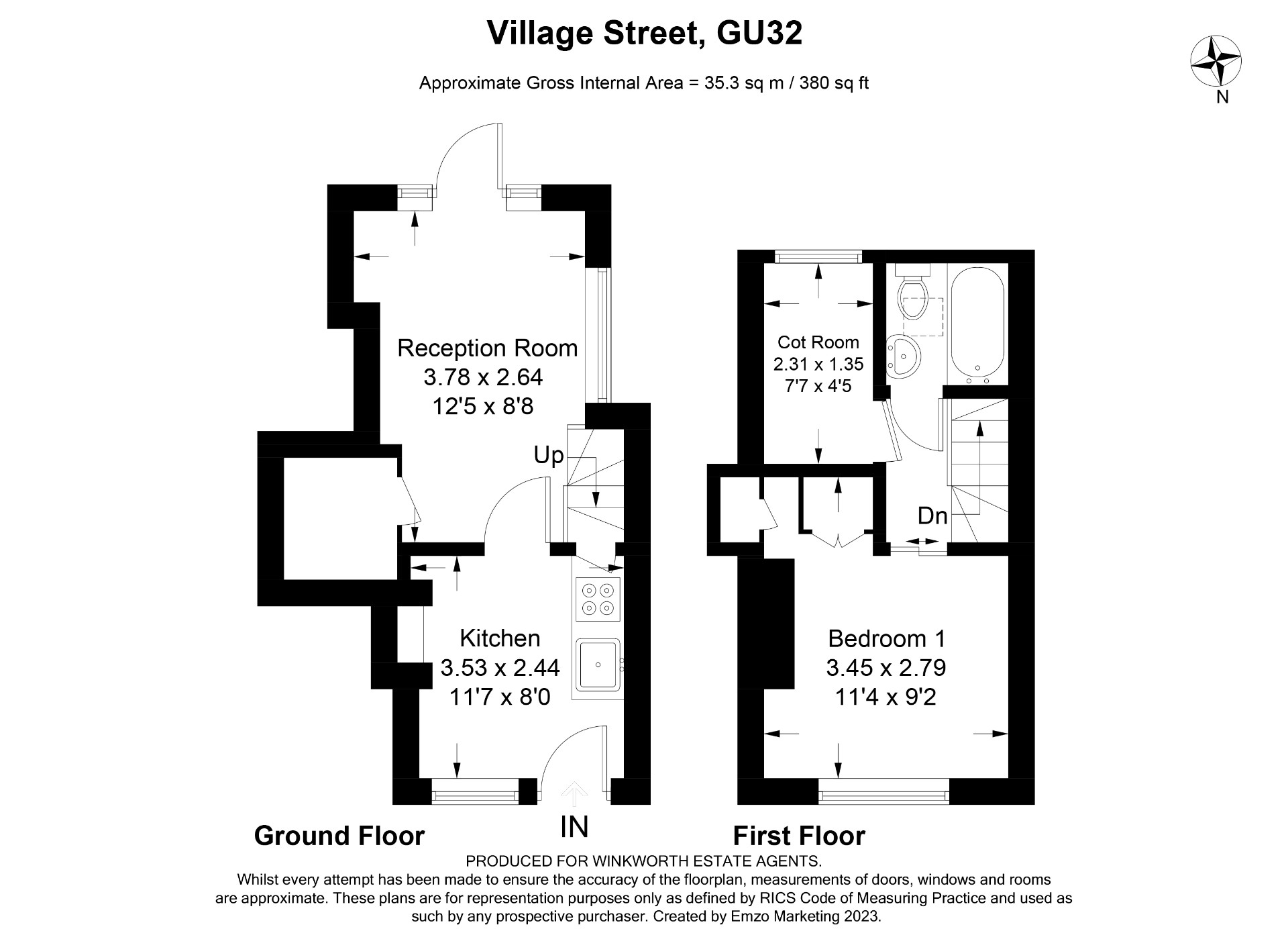 1 bedroom property for sale in Village Street, Petersfield, Hampshire ...