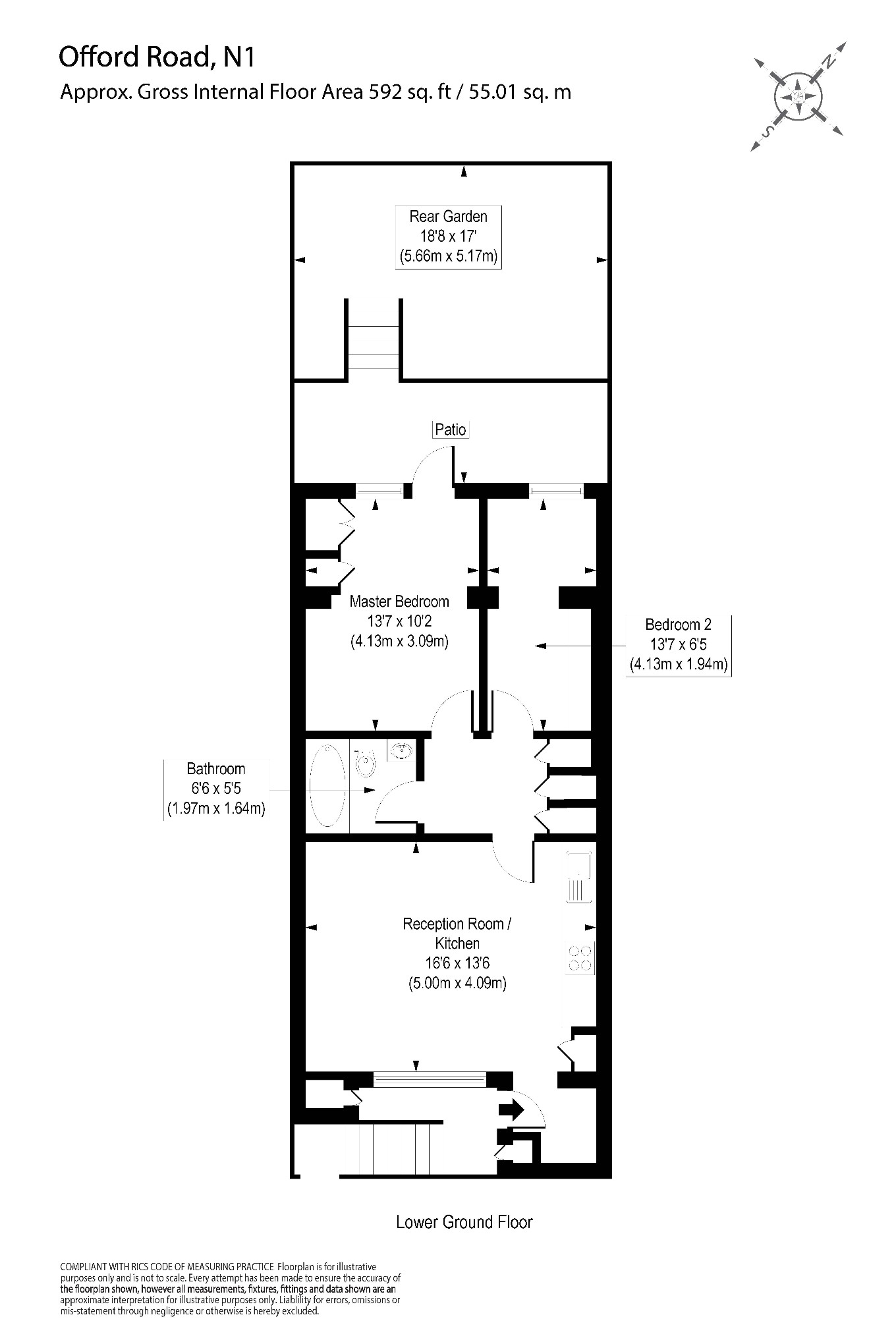 2 bedroom property for sale in Offord Road, Islington, London, N1 (Ref ...