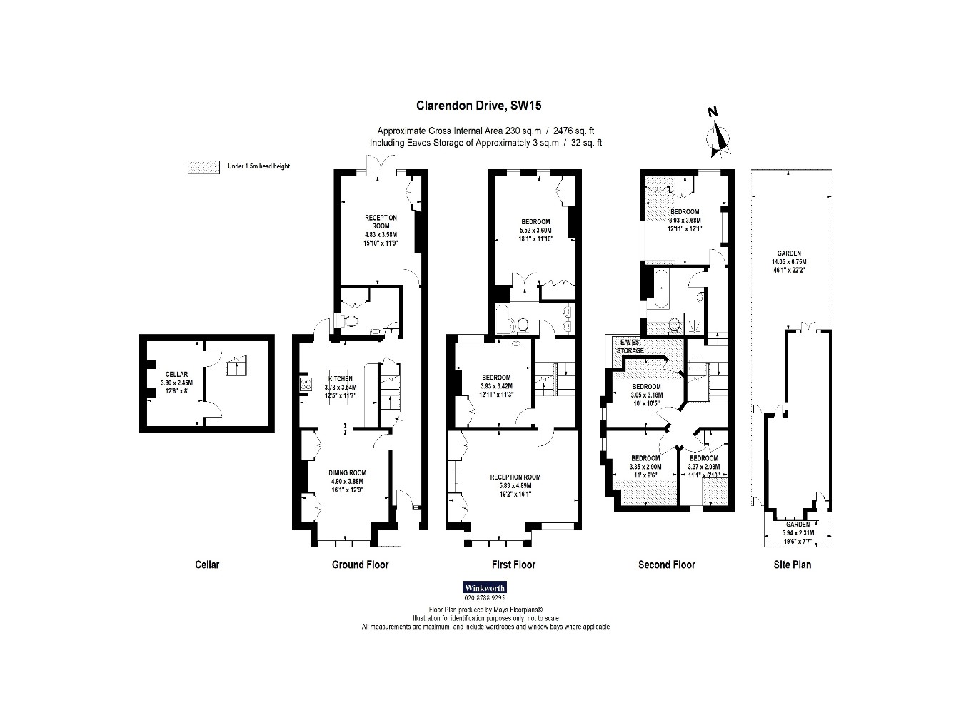 6 bedroom property for sale in Clarendon Drive, London, SW15 (Ref ...