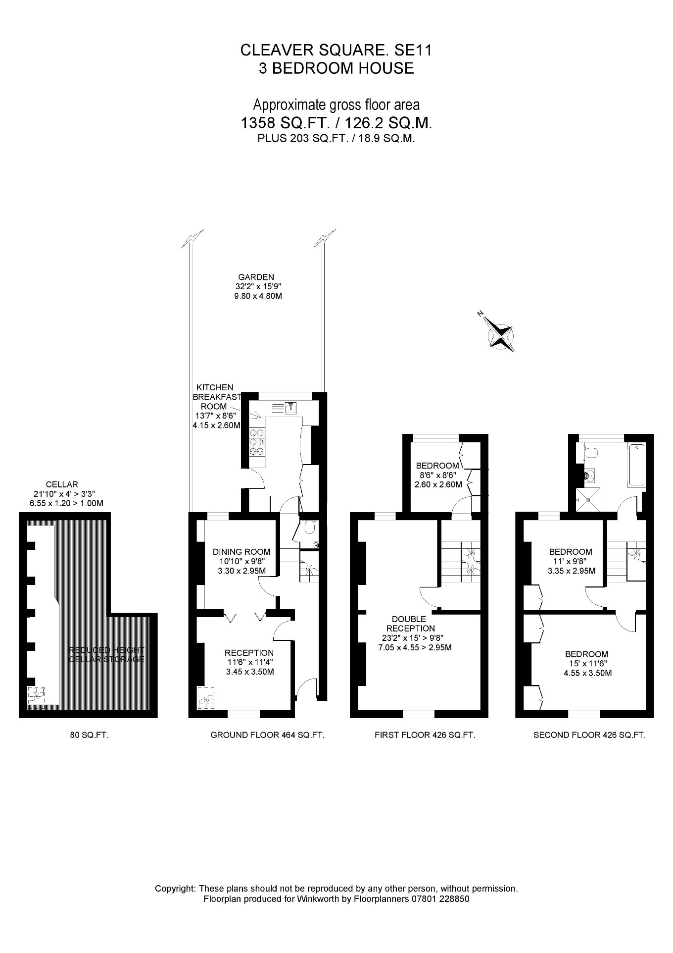3 bedroom property for sale in Cleaver Square, London, SE11 (Ref ...