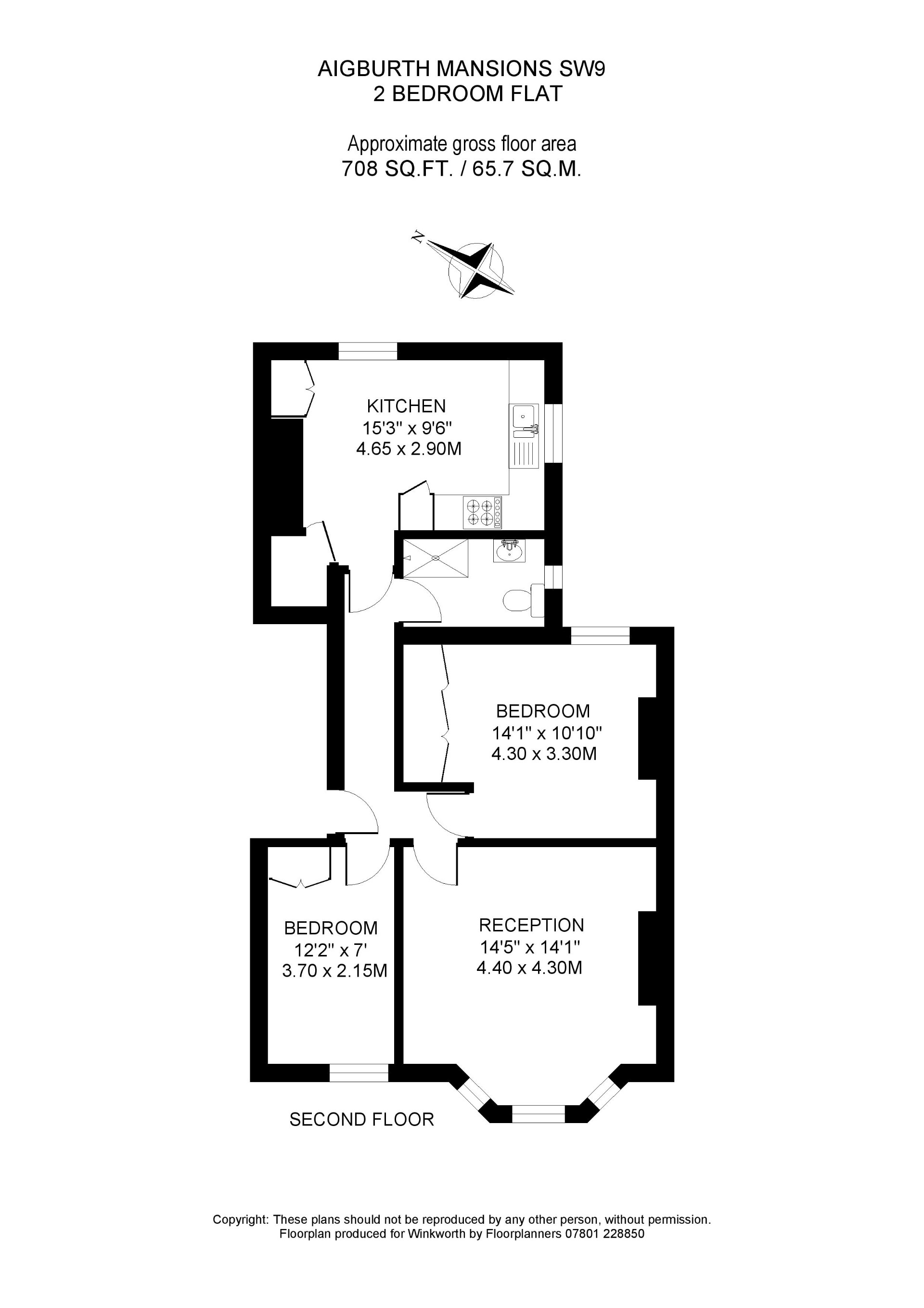 2 bedroom property for sale in Aigburth Mansions, Hackford Road, London ...