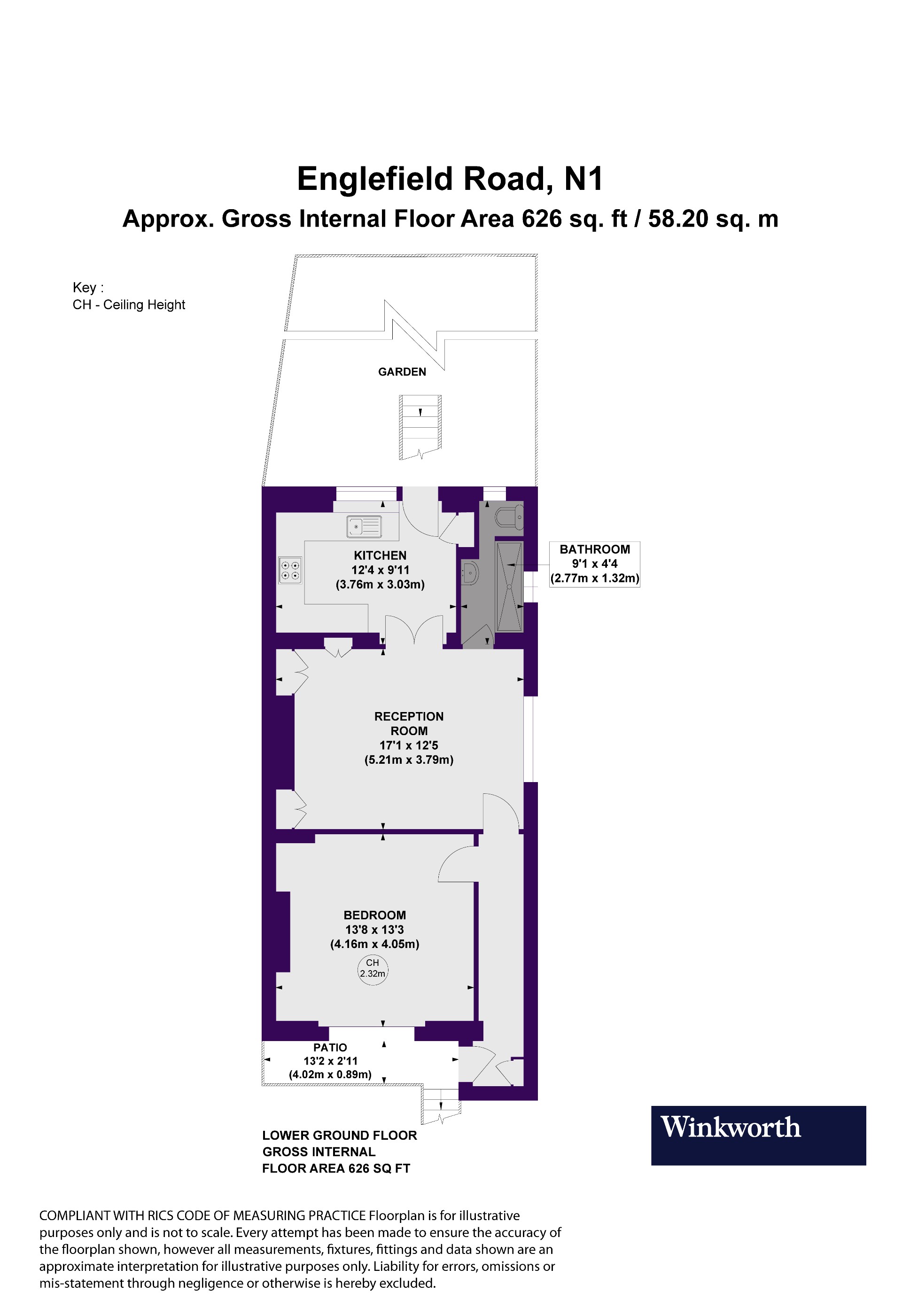 1 bedroom property for sale in Englefield Road, London, N1 (Ref ...