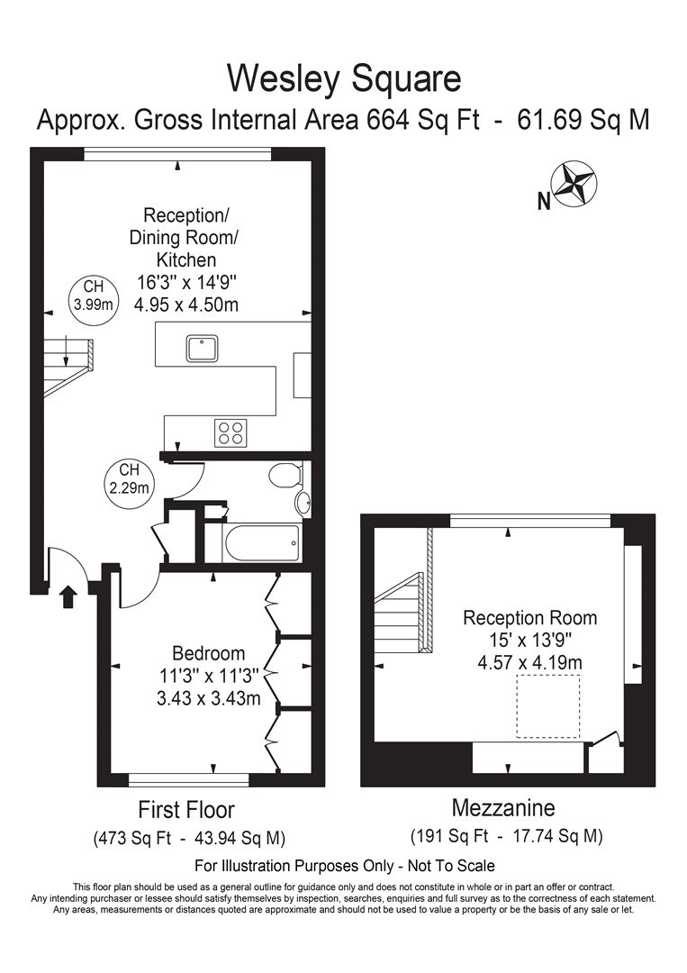 2 bedroom property to rent in Wesley Square, London, W11 (Ref LAD210021 ...
