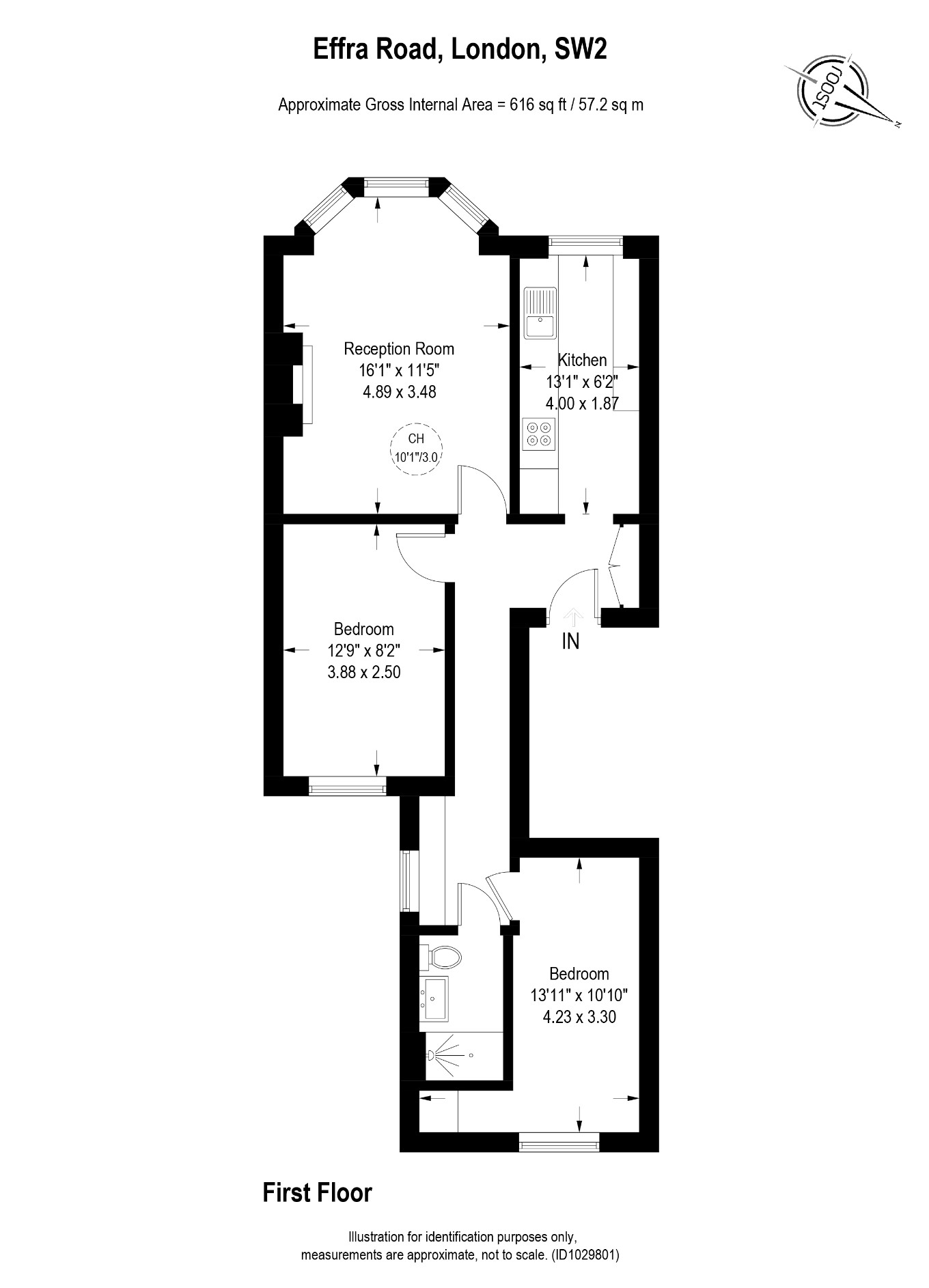 2 bedroom property for sale in Effra Road, London, SW2 (Ref HHI200314 ...