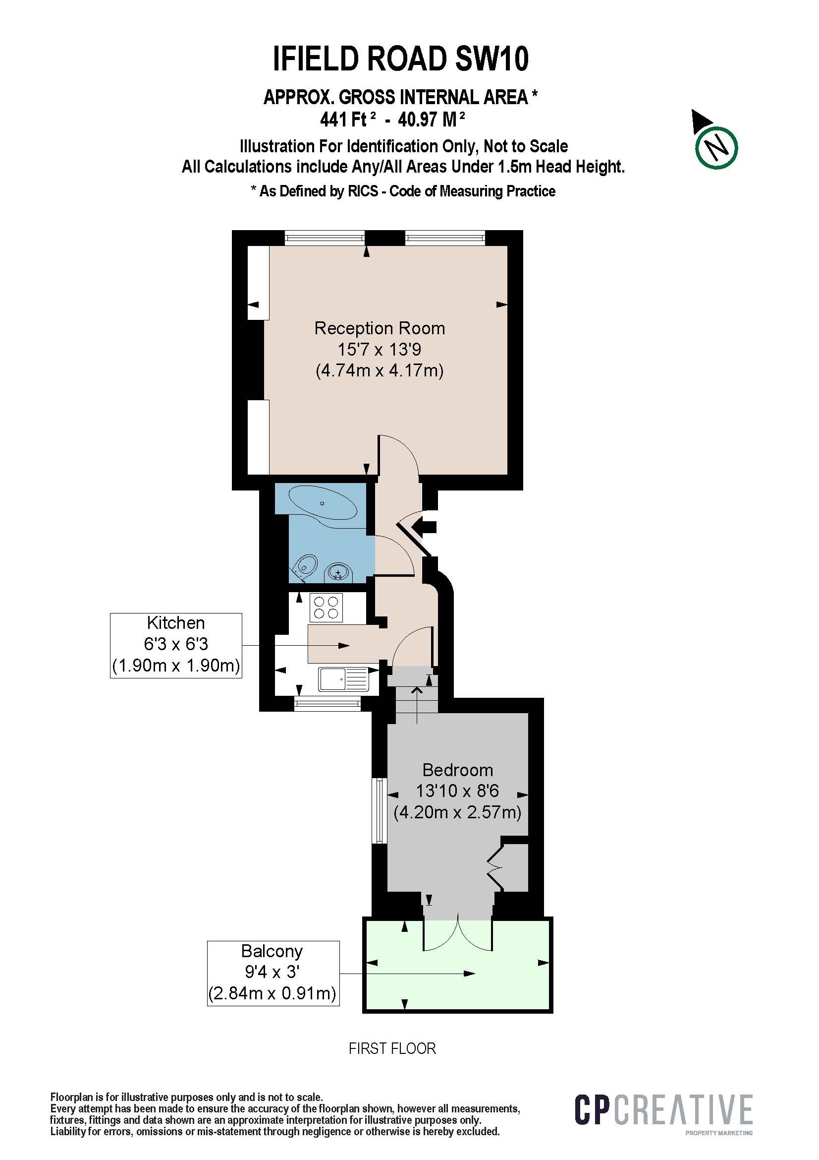 1 bedroom property for sale in Ifield Road, London, SW10 (Ref SKN190135 ...