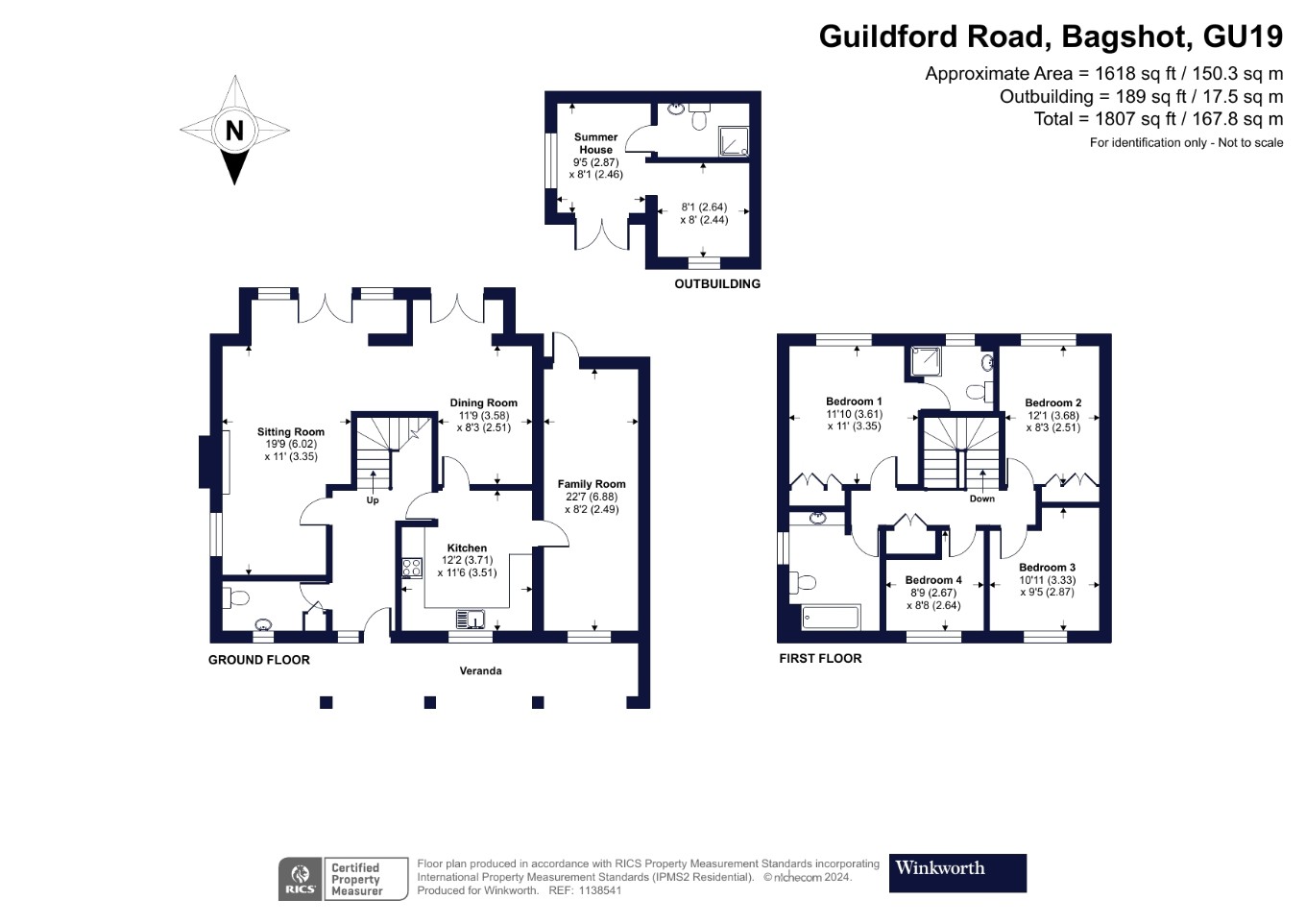 4 bedroom property for sale in Guildford Road, Bagshot, Surrey, GU19 ...
